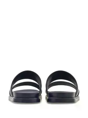 FERRAGAMO Gancini Double Strap Sandals