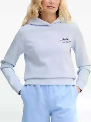 Gant Hoodie With Logo Print - Blue
