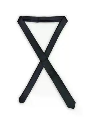 ROBERTO CLERICI Pointed-tip Neck Tie - Black