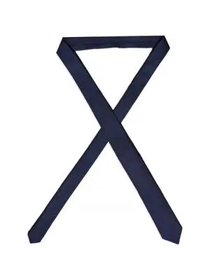 ROBERTO CLERICI Honeycomb-knit Tie - Blue