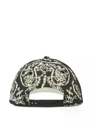 LES DEUX Paisley Print Baseball Cap - Black