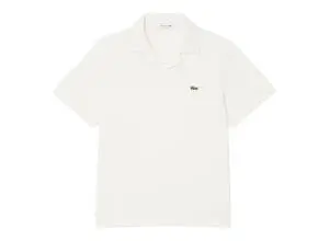 Lacoste Short Sleeved Classic Fit Open Neck Blend Polo Shirt - Chambray