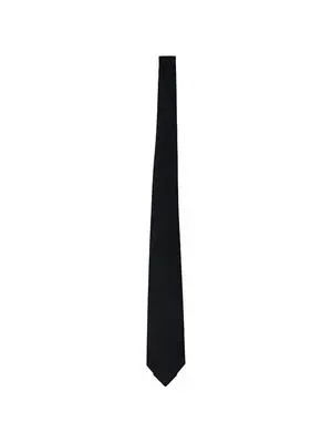 Giorgio Armani Jacquard-woven Neck Tie - Black