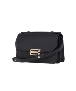 Victoria Beckham Logo Plaque Mini Top Handle Bag - Black