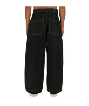 Studio Nicholson Wide-leg Belt-loop Jeans - Black