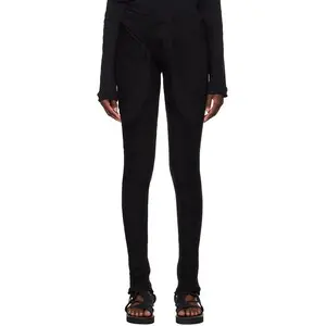 Ottolinger Elastic Waist Casual Pants - Black