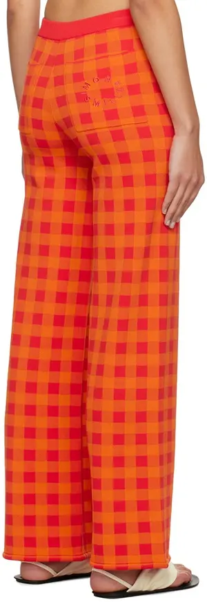 SIMONMILLER Plaid Wide Leg Casual Pants