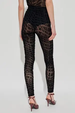 Versace Logo-print Sheer Leggings