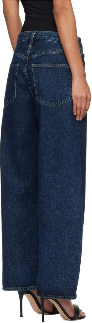 AGOLDE Denim Trousers With Belt Loops