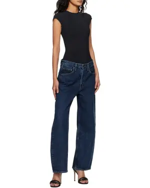 AGOLDE Denim Trousers With Belt Loops