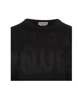Alexander McQueen Logo Jacquard Knitted Jumper
