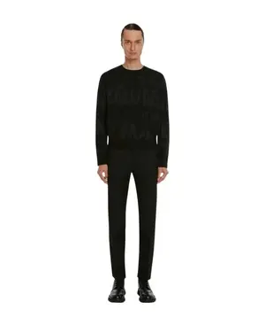 Alexander McQueen Logo Jacquard Knitted Jumper