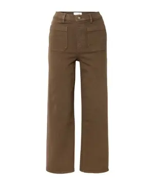 FRAME Casual Pants With Belt Loops - Green