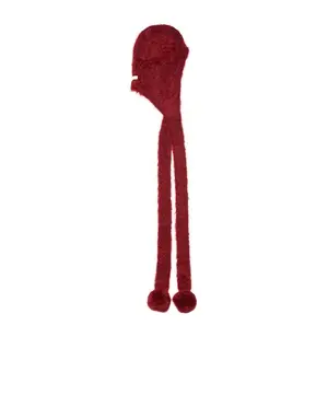 Acne Studios Pompom Detail Hat - Burgundy