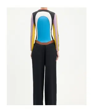 JEAN PAUL GAULTIER Long-sleeve Body Map Top