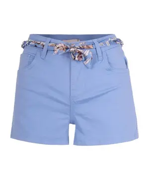Liu Jo Floral Tie Belted Shorts