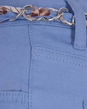 Liu Jo Floral Tie Belted Shorts