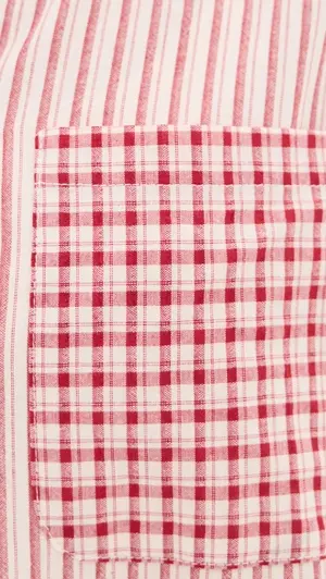 BAILEY ROSE Patchwork Button-down Shirt