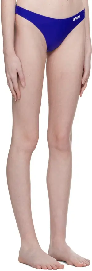 GANNI Logo-print Bikini Bottoms