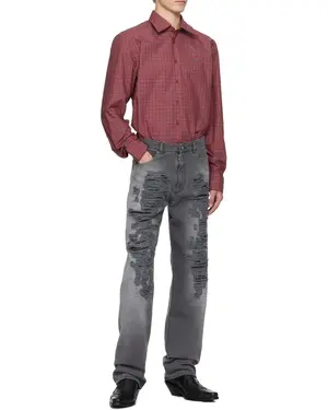 VIVIENNE WESTWOOD Ghost Long-sleeved Shirt - Red