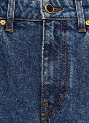 Khaite Vivian Cropped Jeans - Blue