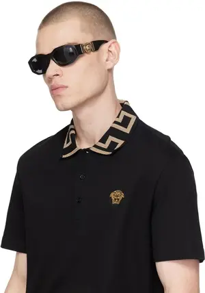 Versace Medusa Logo Detail Sunglasses - Gray