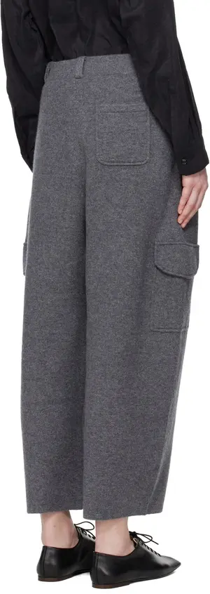 LISA YANG Azaria Elasticized Cargo Pants - Graphite Color