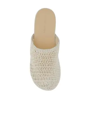 Magda Butrym Crochet Clog Round Toe Mules