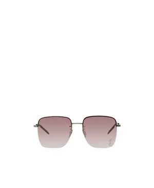 Saint Laurent Logo Sunglasses - Nude