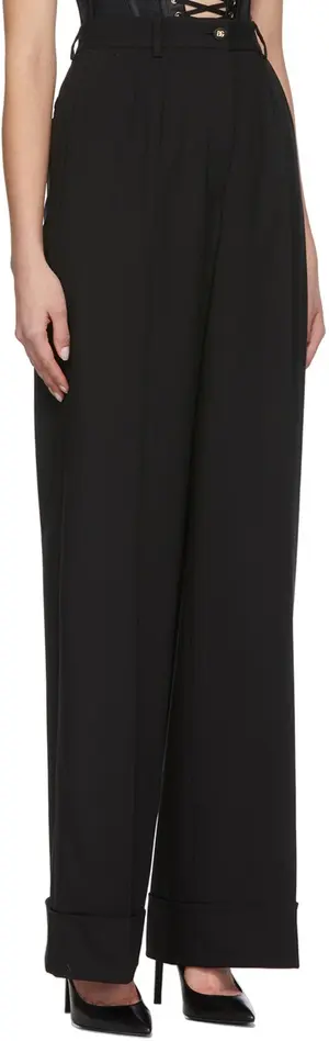 Dolce & Gabbana Wide-leg Cuffed Trousers