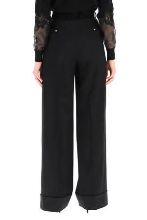 Dolce & Gabbana Wide-leg Cuffed Trousers