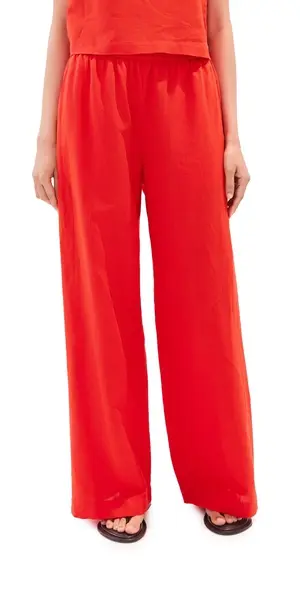 LE BOP Margot Linen Pants - Clam Bake