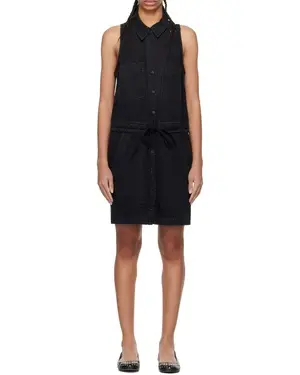 Isabel Marant Étoile Sleeveless Denim Dress With Drawstring Waist