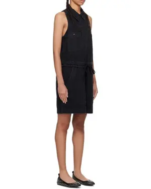 Isabel Marant Étoile Sleeveless Denim Dress With Drawstring Waist