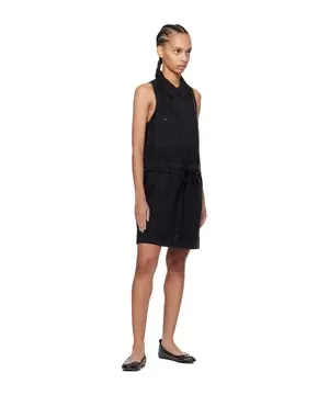 Isabel Marant Étoile Sleeveless Denim Dress With Drawstring Waist