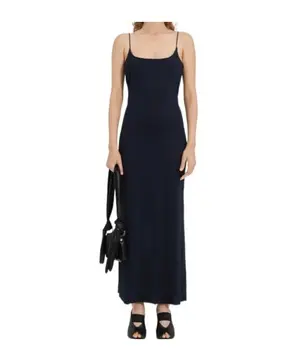 MAISON MARGIELA Spaghetti Strap Maxi Dress - Black