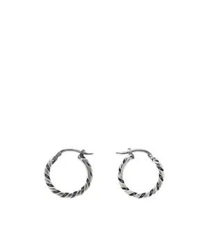 MAISON MARGIELA Chain-link Hoop Earrings - Gray