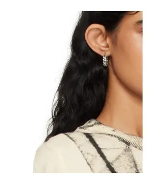 MAISON MARGIELA Chain-link Hoop Earrings