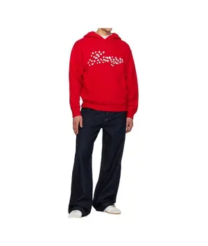Kenzo Embroidered Cotton And Wool Hoodie