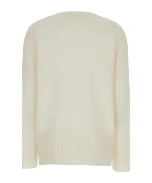 LISA YANG Mila Crewneck Knitwear - Cream White
