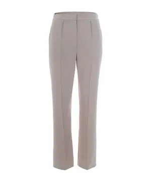 Patrizia Pepe Pleated Casual Trousers - Gray