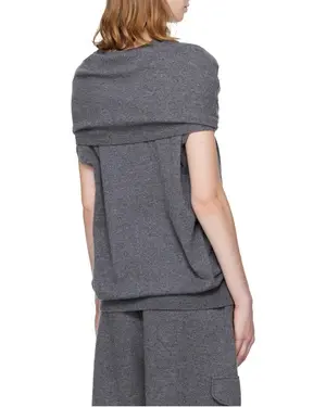 LISA YANG Othelia Cut-out Knitwear - Graphite