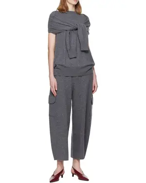 LISA YANG Othelia Cut-out Knitwear - Graphite