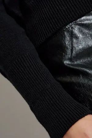 Victoria Beckham Long Sleeve Ribbed Polo Neck Jumper