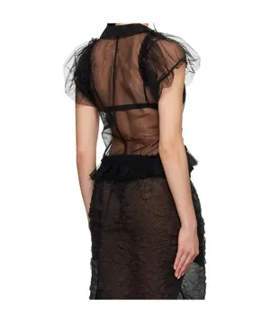 Simone Rocha Ruffled Buttoned Blouse