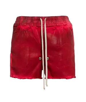 Rick Owens Side-slit Denim Shorts