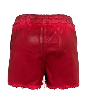 Rick Owens Side-slit Denim Shorts