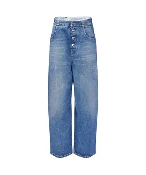 MAISON MARGIELA High Waisted Straight Leg Jeans