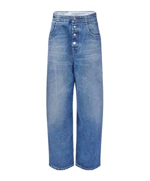 MAISON MARGIELA High Waisted Straight Leg Jeans