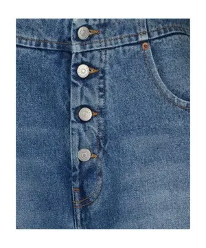MAISON MARGIELA High Waisted Straight Leg Jeans